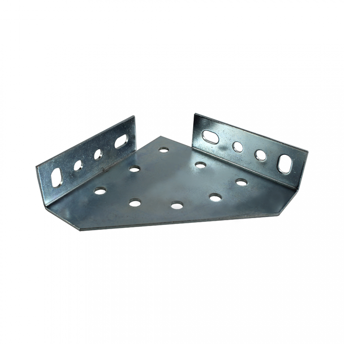 Right Angle Threaded Rod Clip With 1/4in Hole Glass Railing Top Channel ...