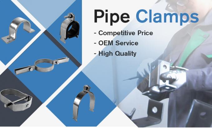 Copper Air Compressor Hose Pipe Clamps 59-62mm 2 Inch Gi Saddle Clamp