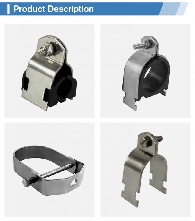 Copper Air Compressor Hose Pipe Clamps 59-62mm 2 Inch Gi Saddle Clamp